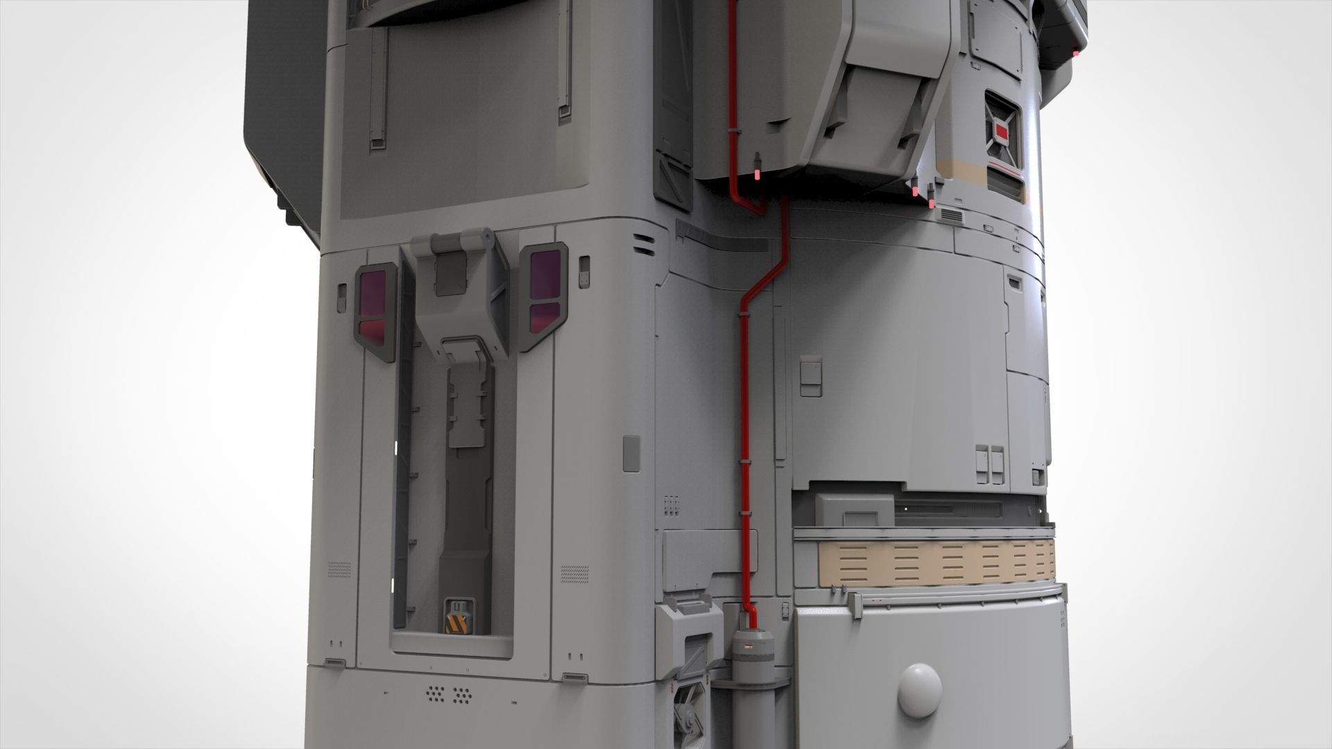 sci fi observation post 3D model | CGTrader