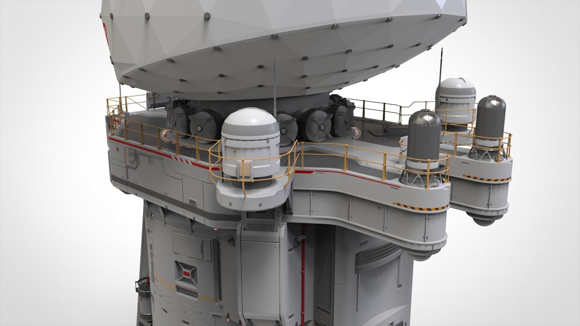 sci fi observation post 3D model | CGTrader