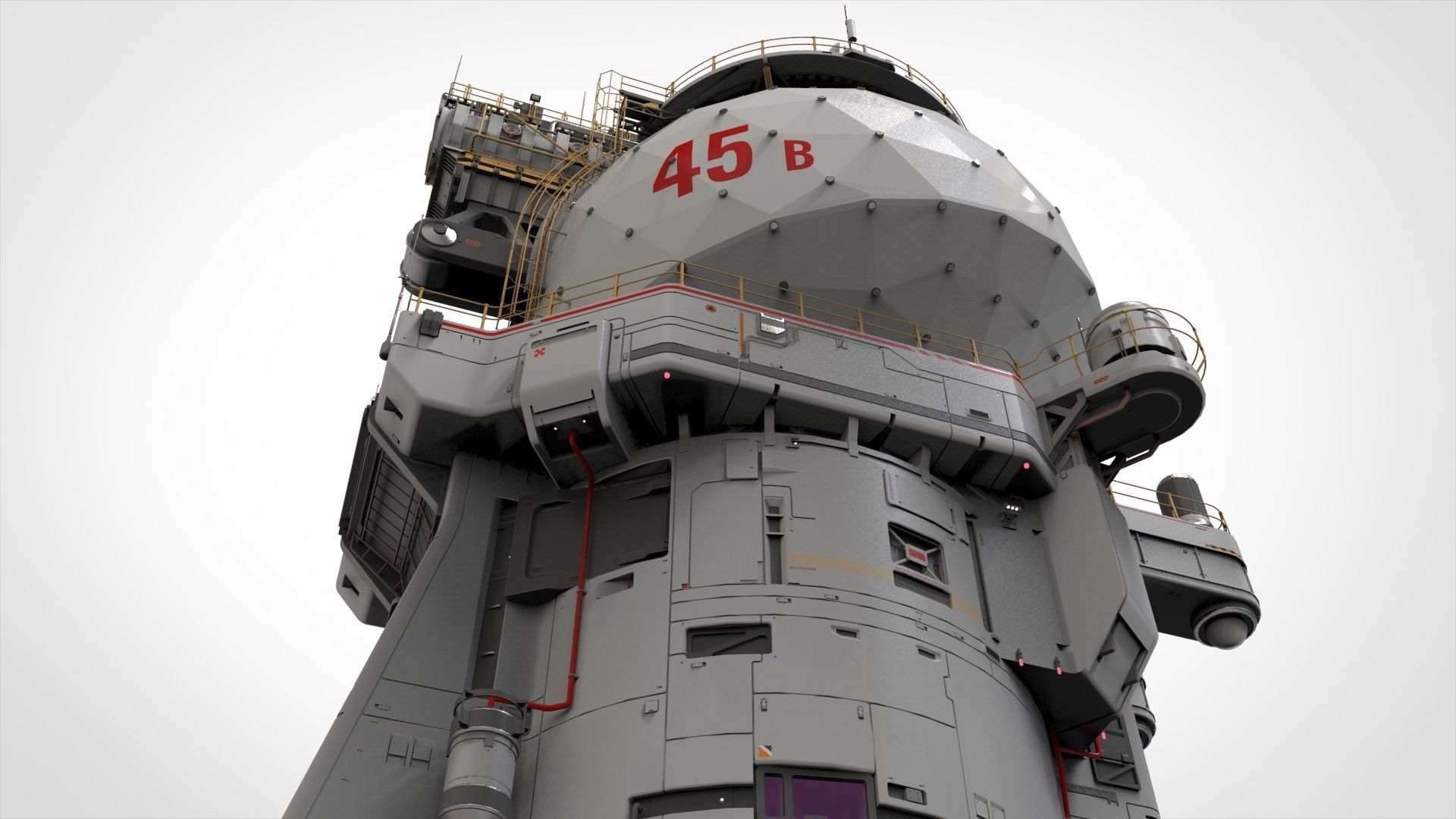 sci fi observation post 3D model | CGTrader