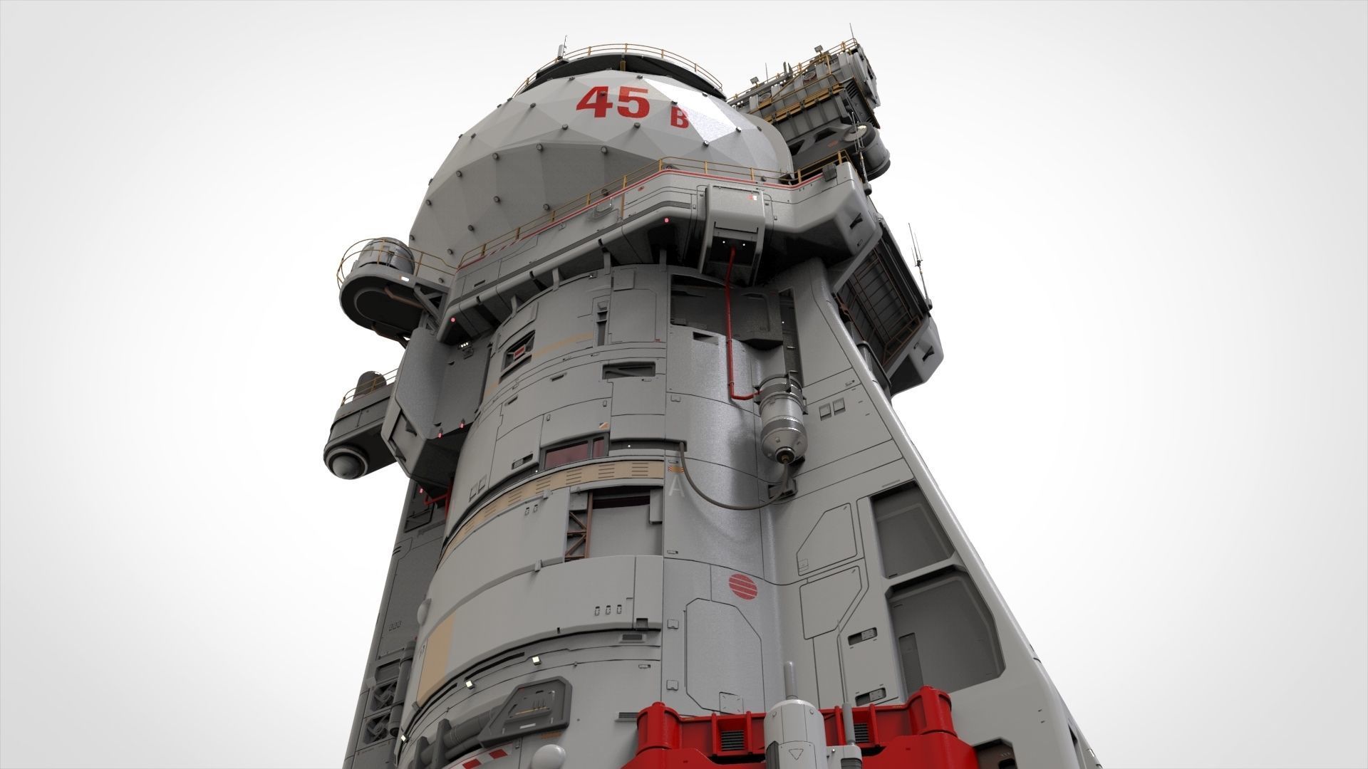 sci fi observation post 3D model | CGTrader