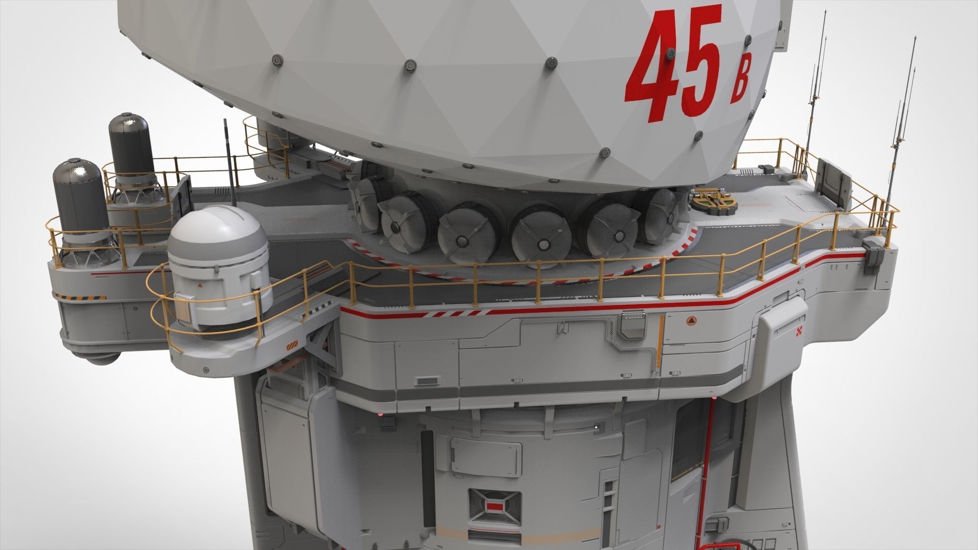sci fi observation post 3D model | CGTrader