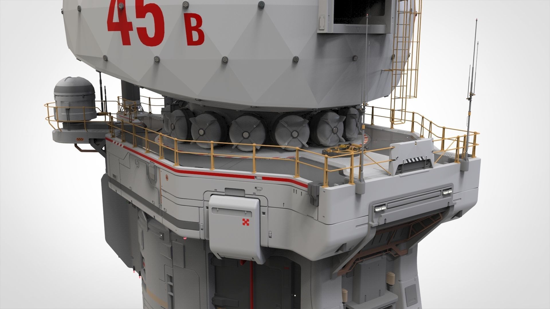 sci fi observation post 3D model | CGTrader