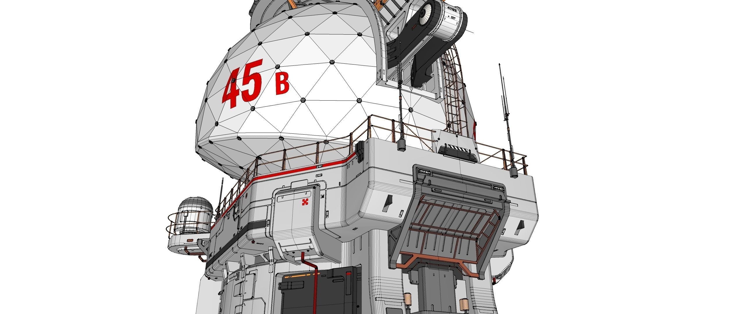 sci fi observation post 3D model | CGTrader