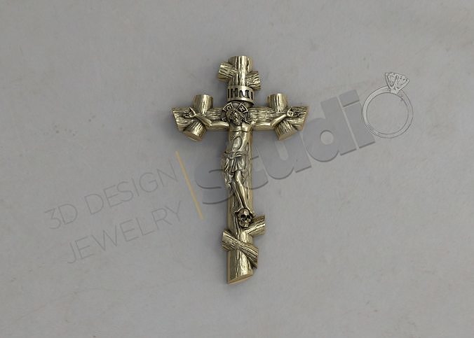 Highly detailed Jesus cross model 3D model 3D printable | CGTrader