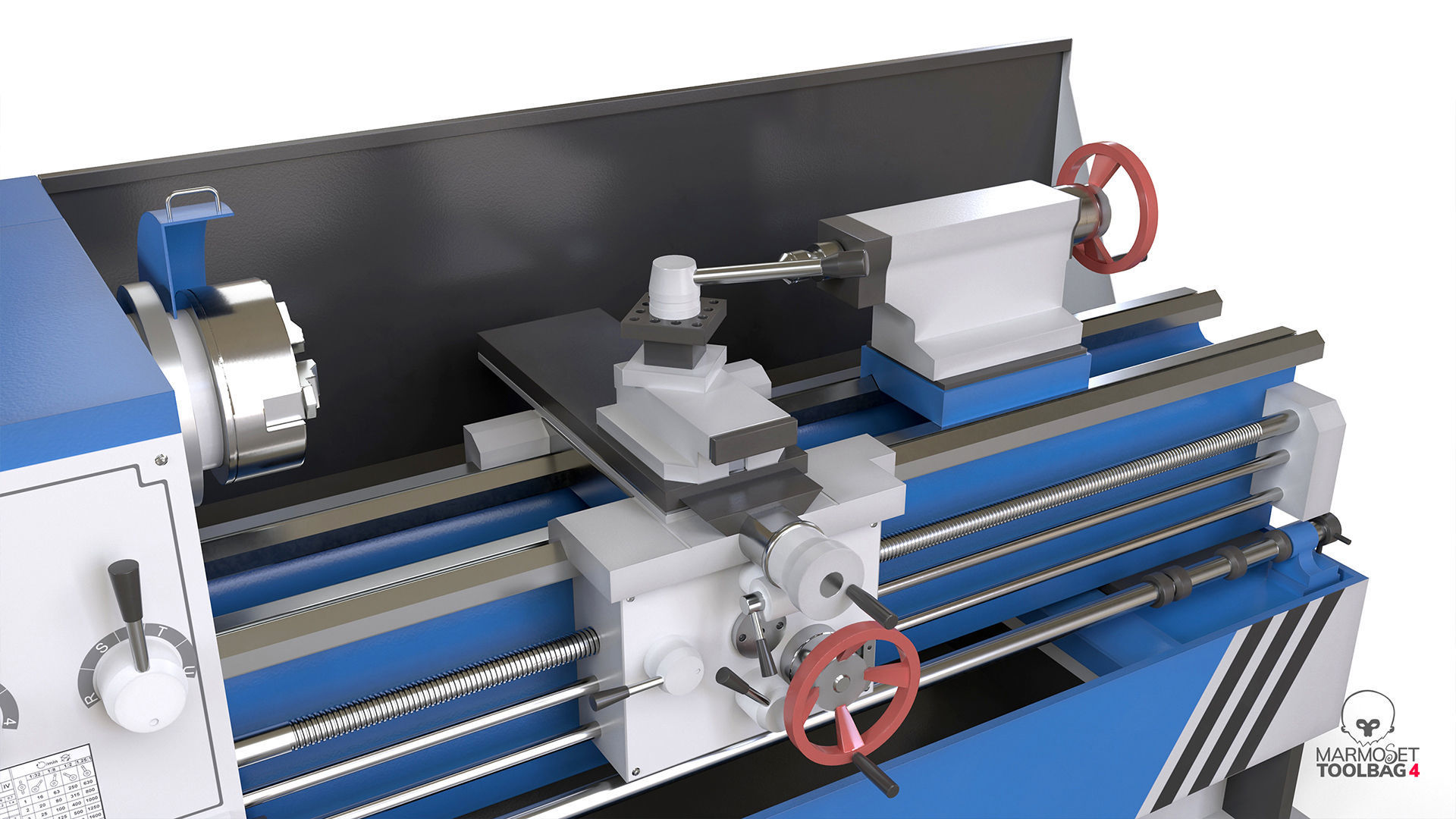 3D model Turning lathe machine VR / AR / low-poly | CGTrader