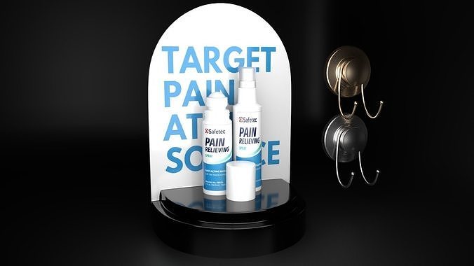 Pain Relief Roll-on And Spray 3D model 3D model | CGTrader