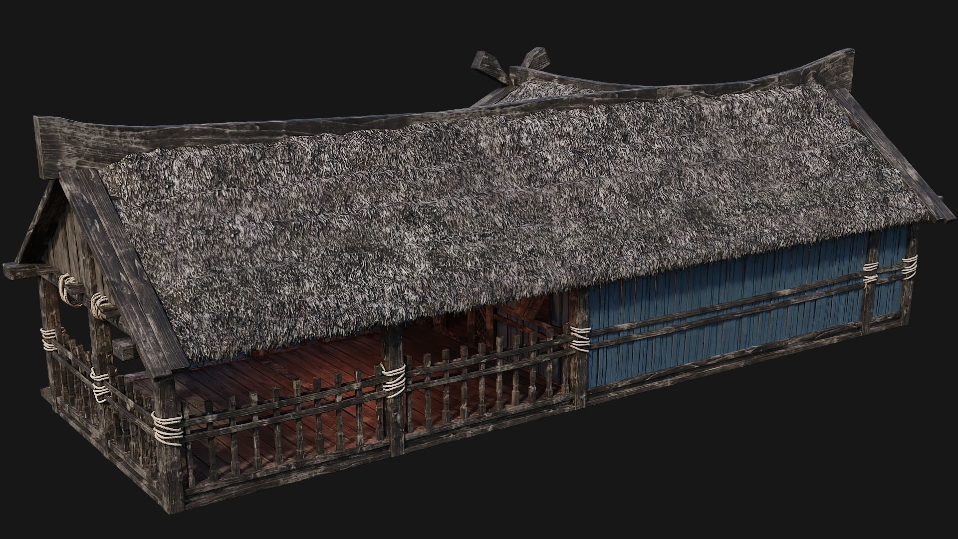 3D model Old Viking House 4K Textures GameReady 187 VR / AR / low-poly ...