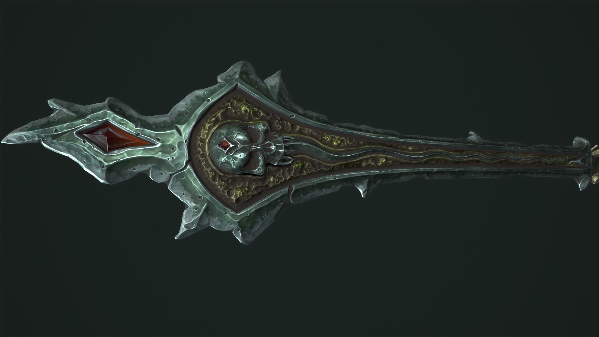 3D model Undead two handed sword VR / AR / low-poly | CGTrader