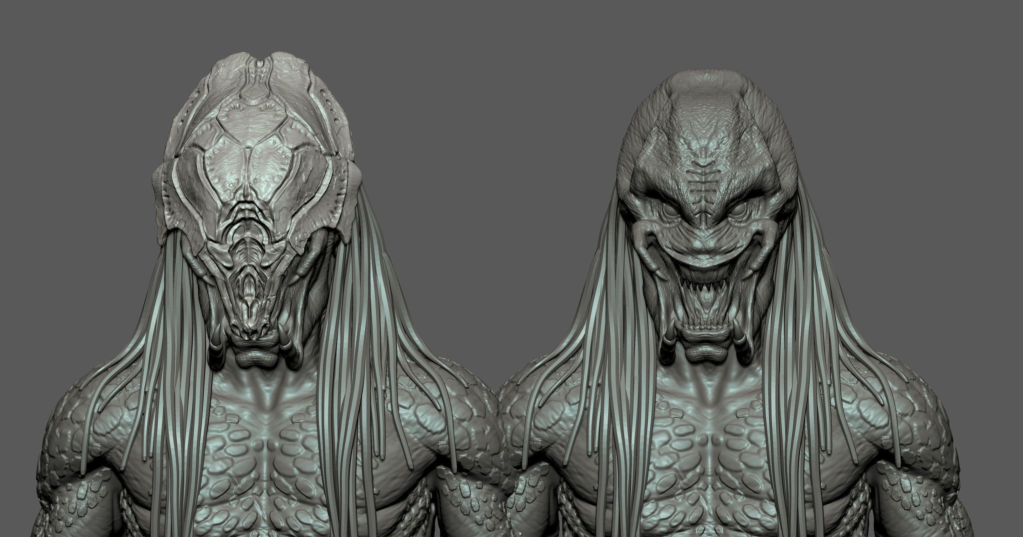 Feral Predator from PREY 3D model 3D printable | CGTrader