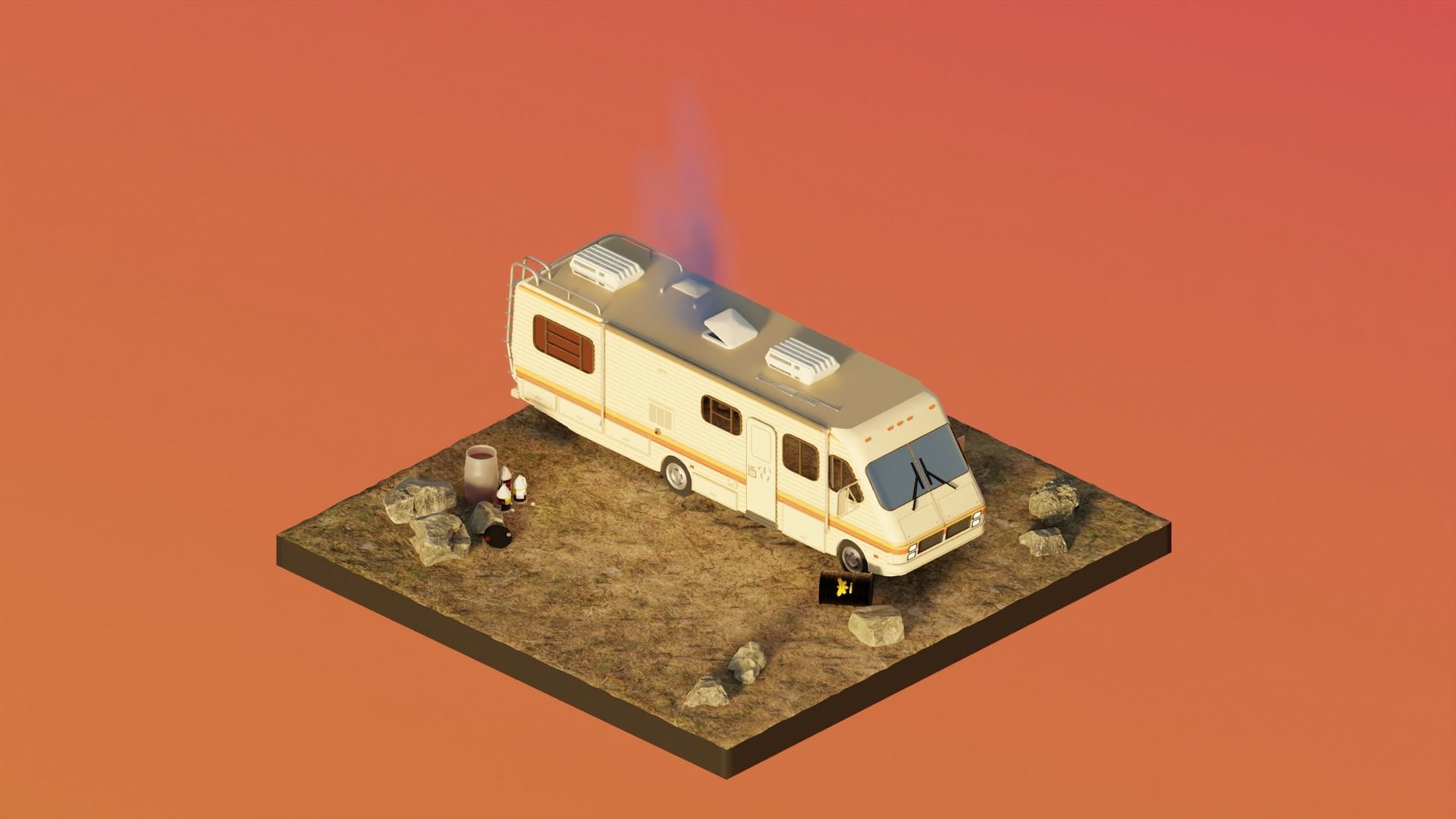 Breaking bad 3D model rigged | CGTrader