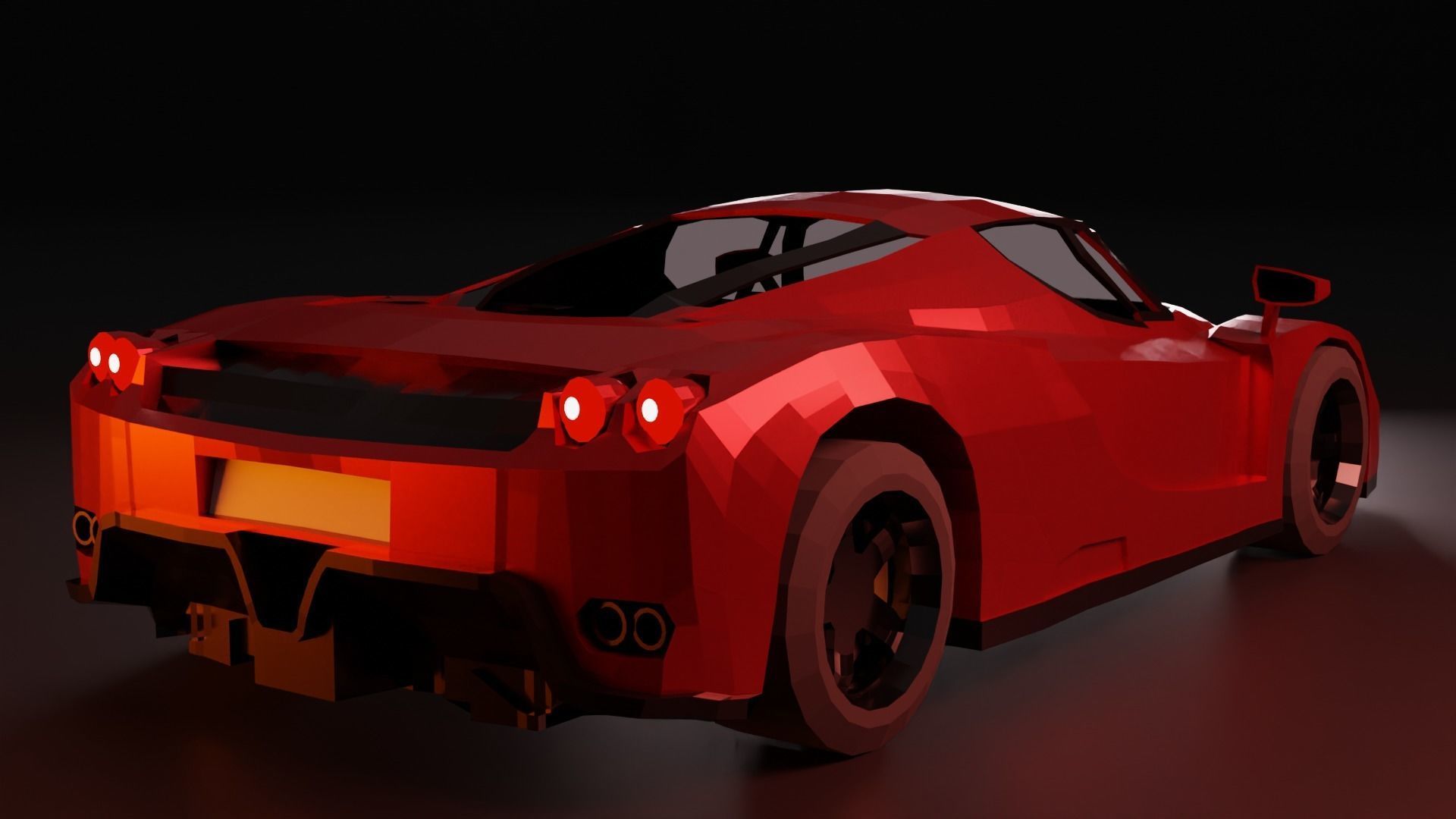 3D model Ferrari Enzo Low Poly Model VR / AR / low-poly | CGTrader