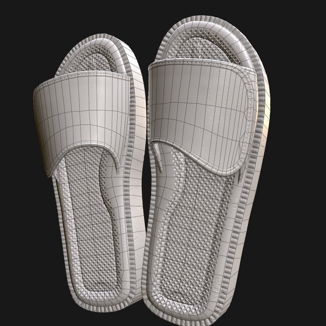 3D model Low poly realistic flip flop VR / AR / low-poly | CGTrader