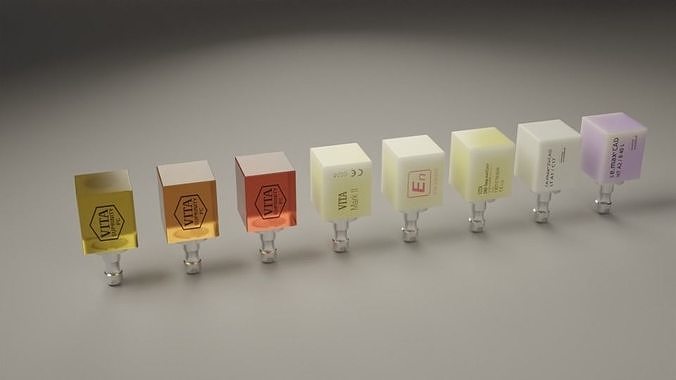 Dental ceramic blocks CAD CAM 3D model | CGTrader