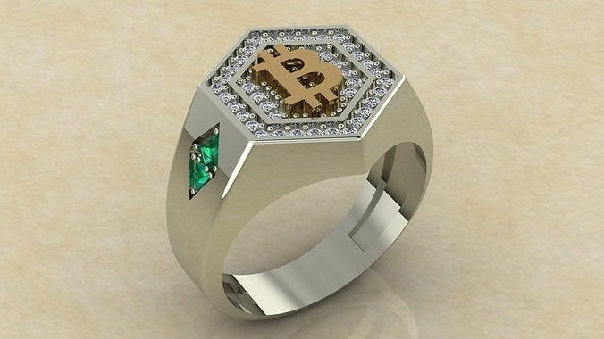 Bitcoin Ring 3D model 3D printable | CGTrader
