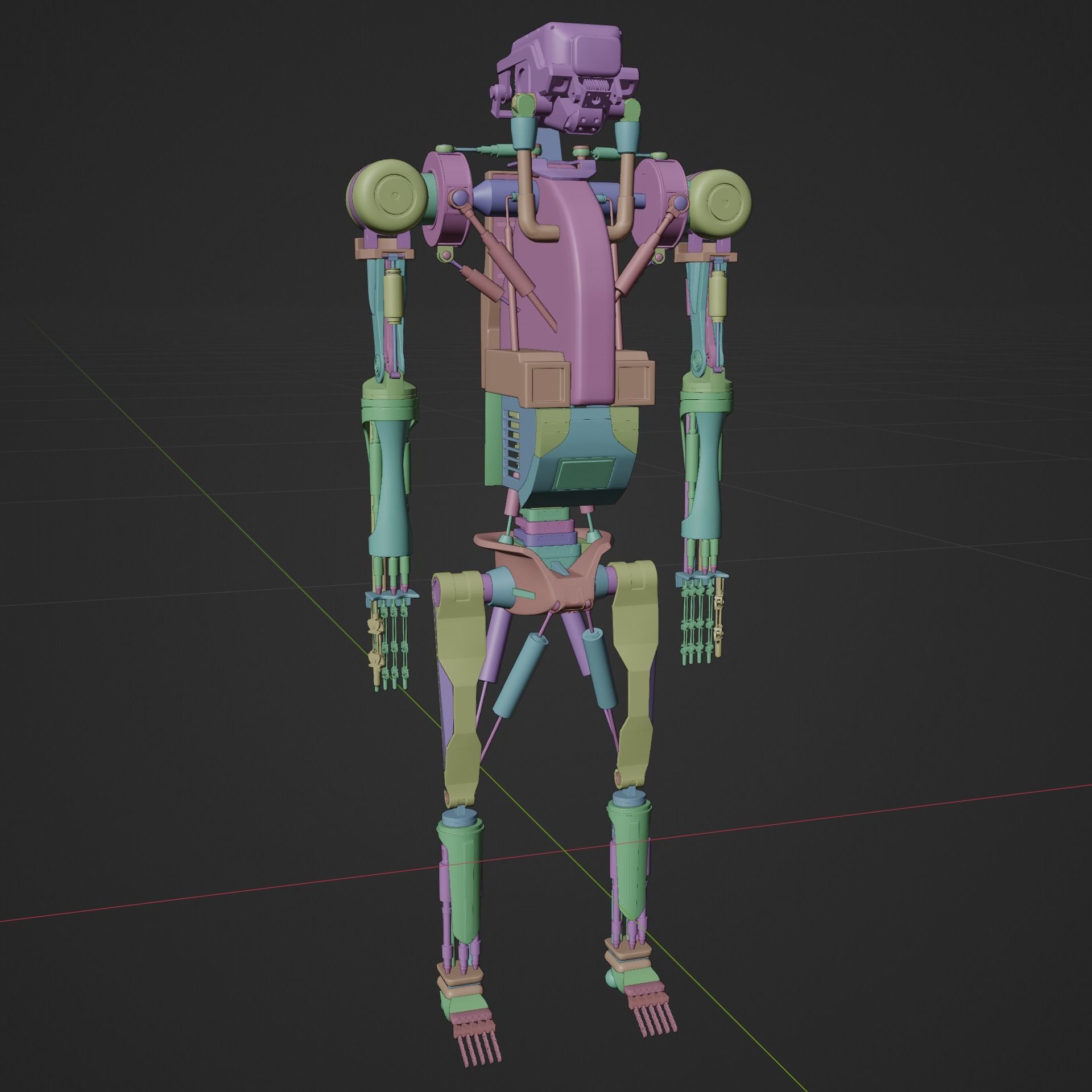 Robot model sci-fi 3D model | CGTrader