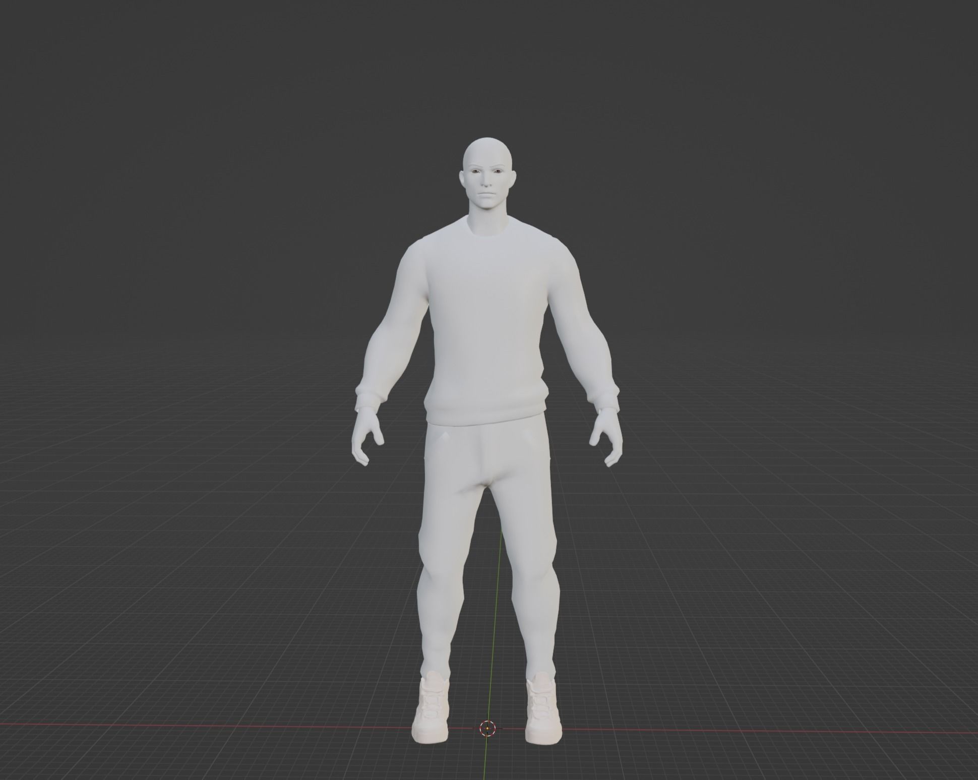 Base mesh Male 3D model | CGTrader