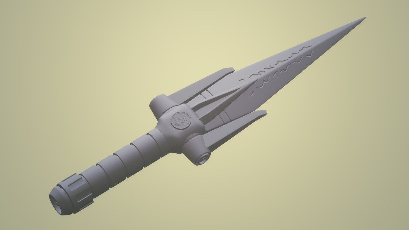 Yellow Power Daggers Prop 3D model 3D printable | CGTrader