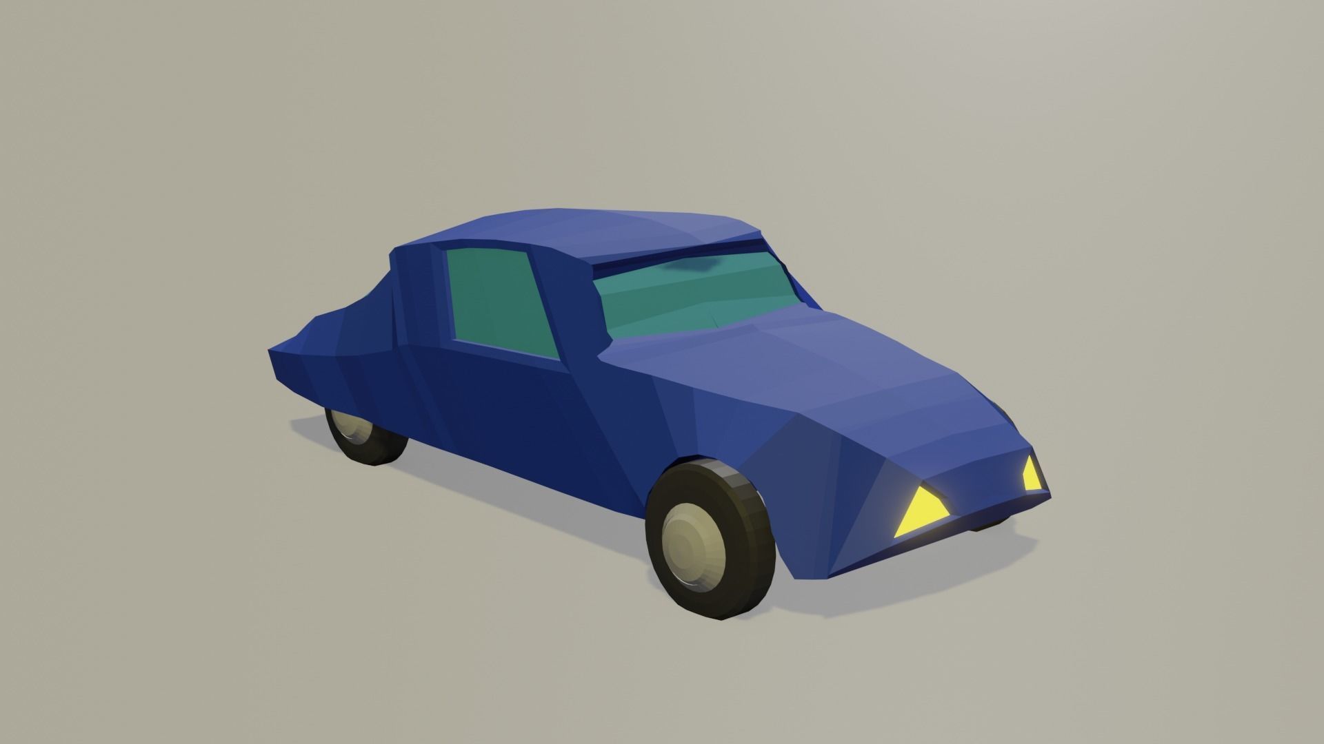 3D model low poly car in polygons VR / AR / low-poly | CGTrader