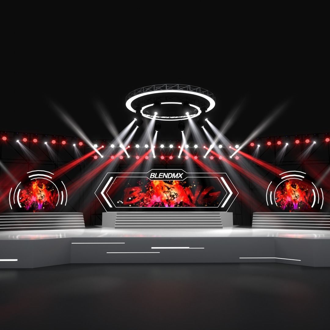 Blender Stage Kit 3D model animated | CGTrader