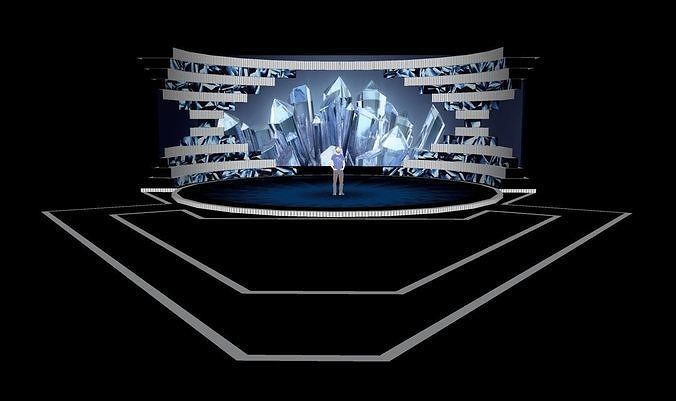 Virtual Stage Design 3D model | CGTrader