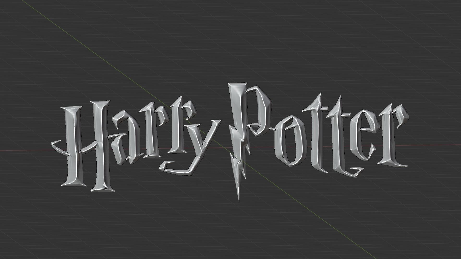 Harry Potter - 3D Title - FREE free VR / AR / low-poly 3D model | CGTrader