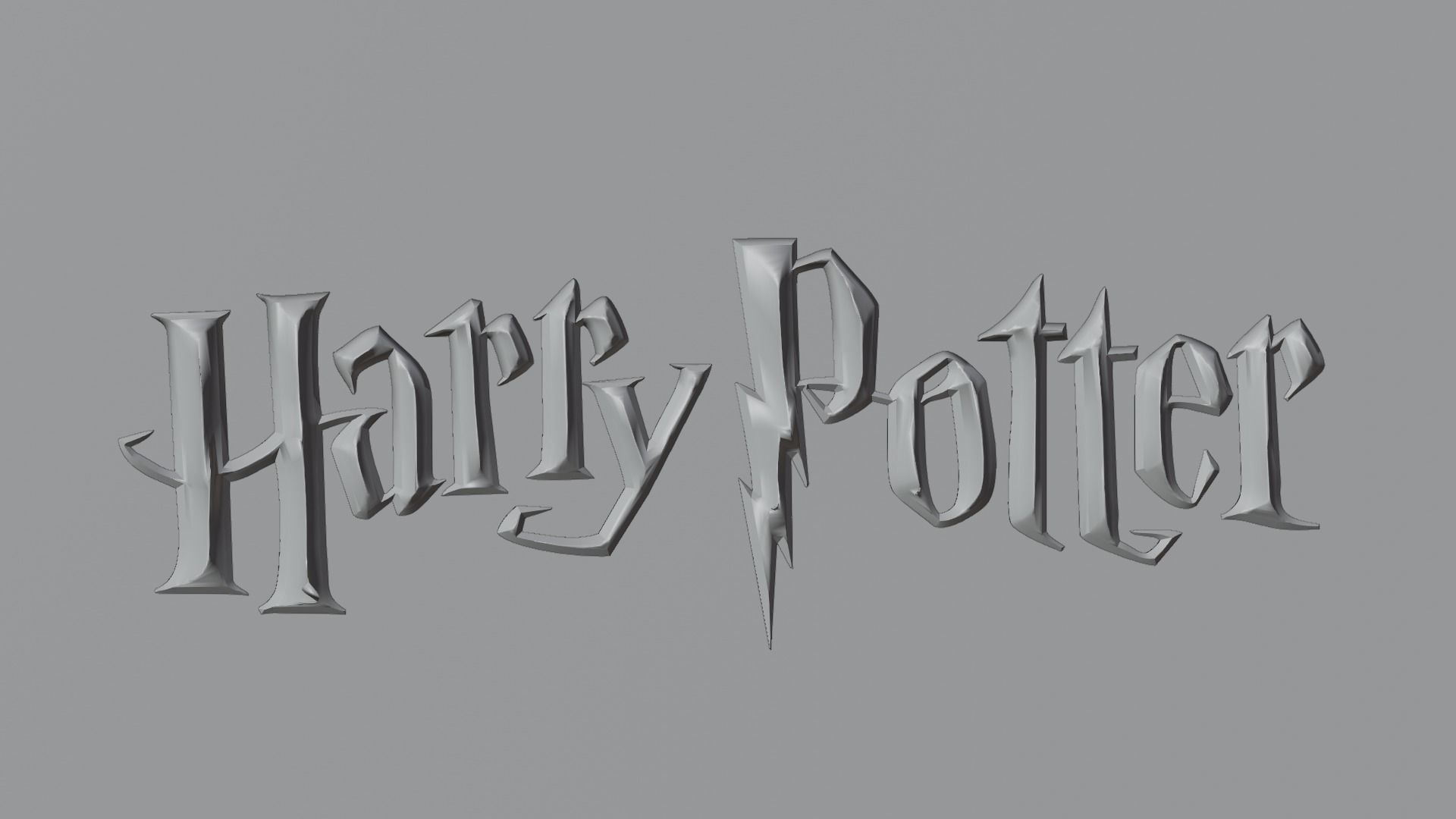 Harry Potter - 3D Title - FREE free VR / AR / low-poly 3D model | CGTrader