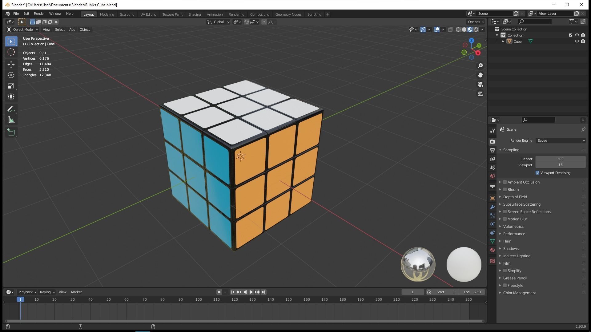 Rubiks Cube - Free 3d model free VR / AR / low-poly 3D model rigged ...