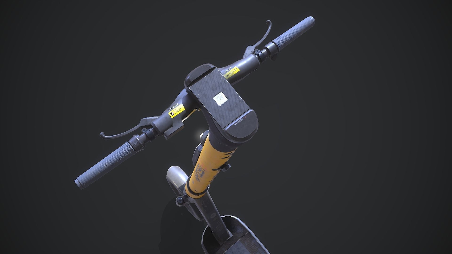 Electric Scooter Whoosh 3D model rigged | CGTrader