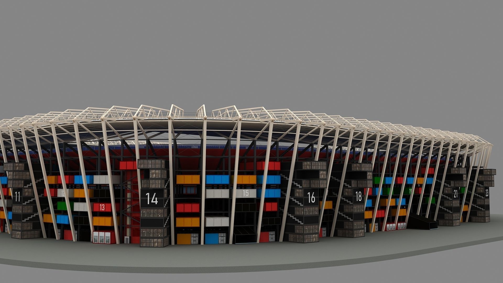 Stadium 974 Fifa World Cup 2022 Qatar 3D model 3D model | CGTrader
