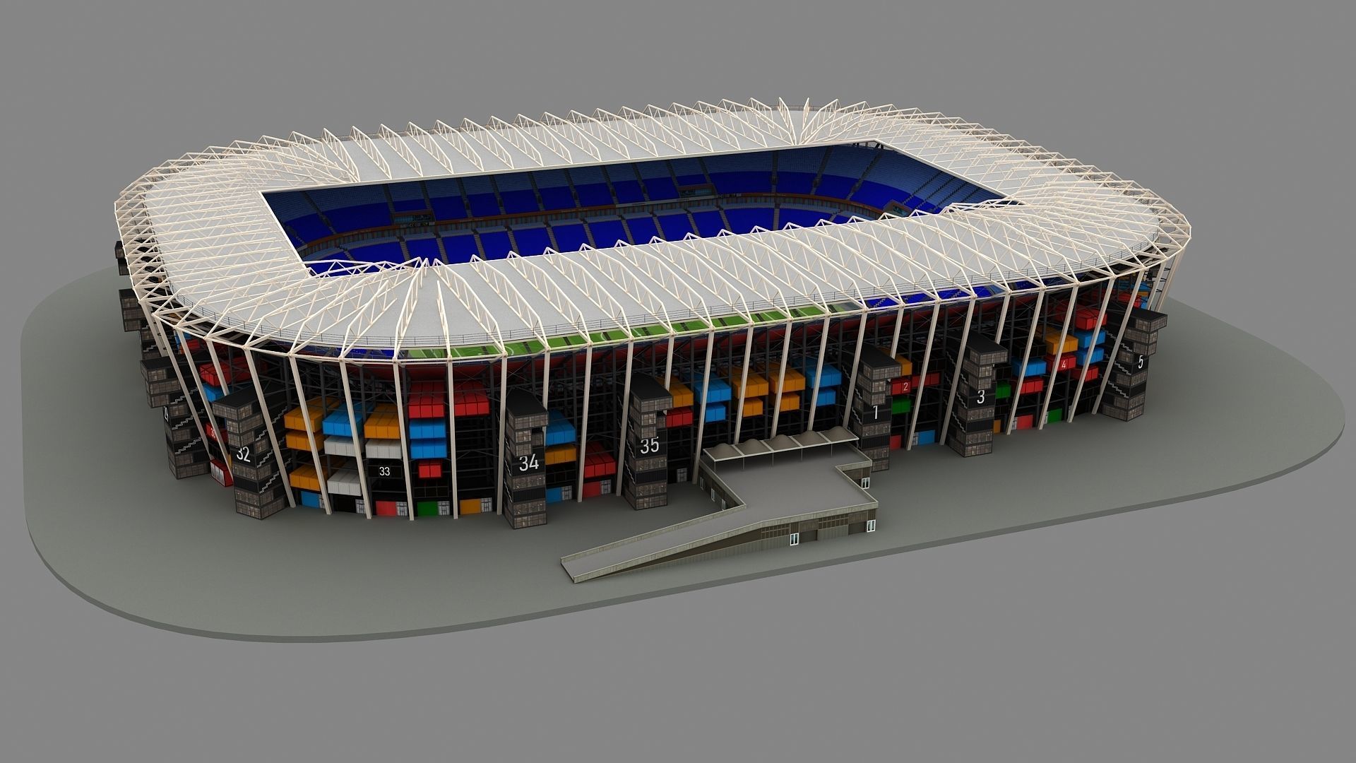 Stadium 974 Fifa World Cup 2022 Qatar 3D model 3D model | CGTrader