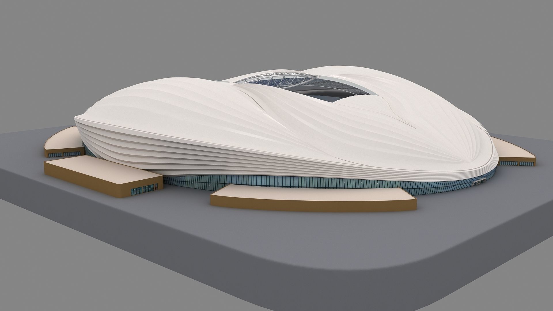 Al Janoub Stadium- Fifa World Cup 2022 Qatar 3D model 3D model | CGTrader