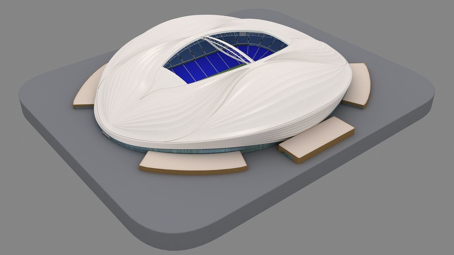 Al Janoub Stadium- Fifa World Cup 2022 Qatar 3D model 3D model | CGTrader