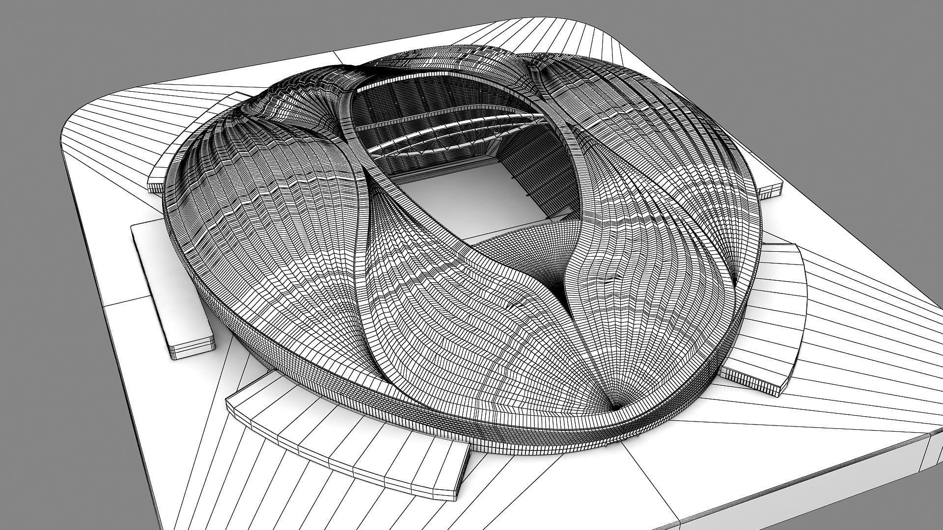 Al Janoub Stadium- Fifa World Cup 2022 Qatar 3D model 3D model | CGTrader