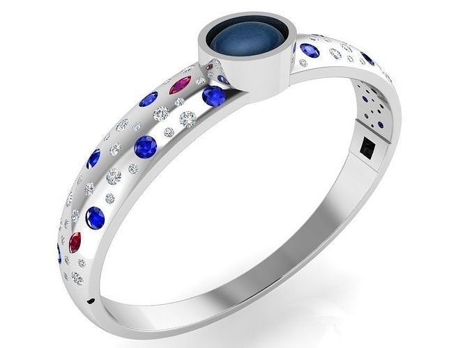 Round dark blue ring 2975 3D print model 3D model 3D printable | CGTrader