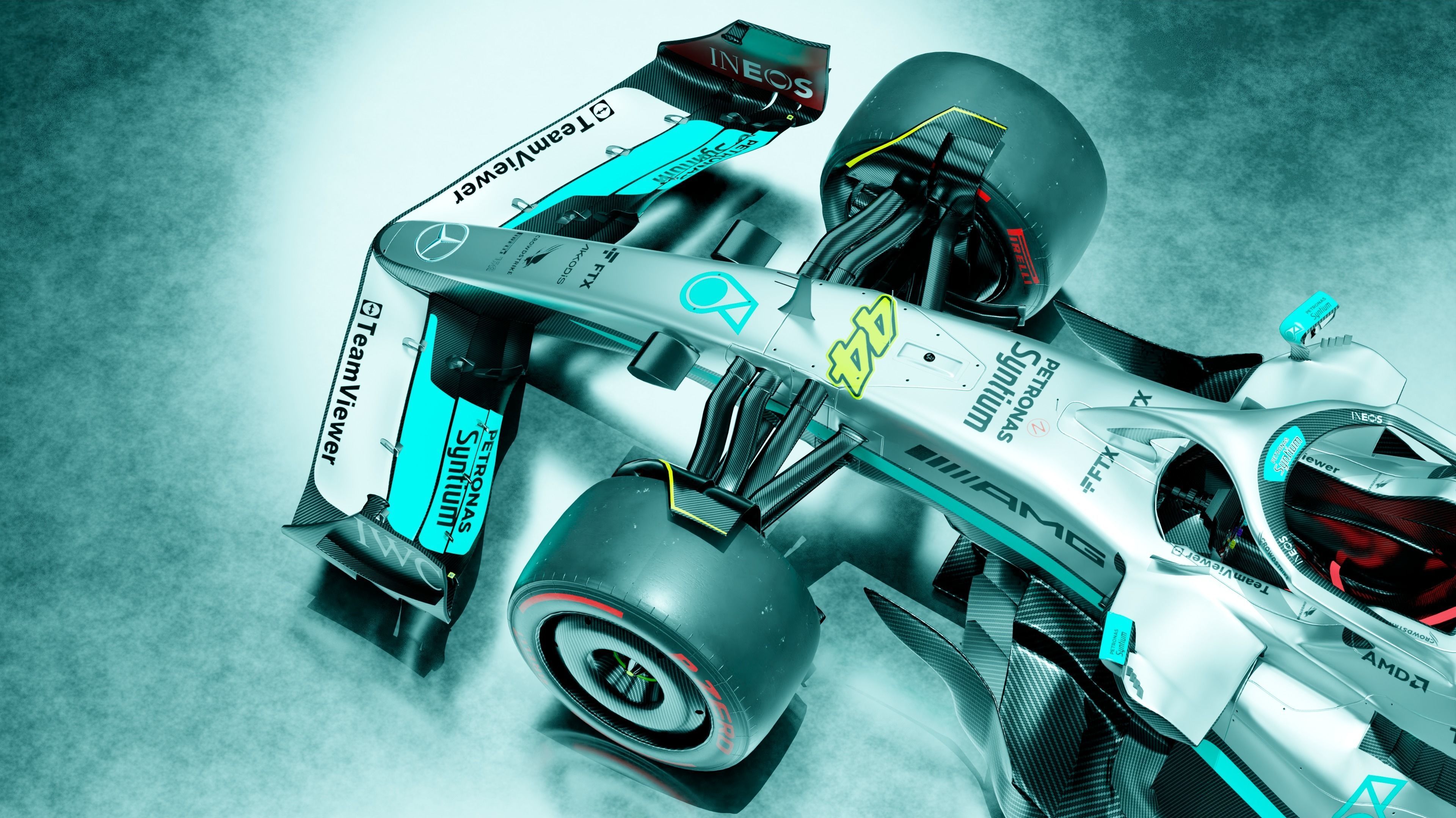 3D model f1 2022 Mercedes-AMG W13 VR / AR / low-poly | CGTrader