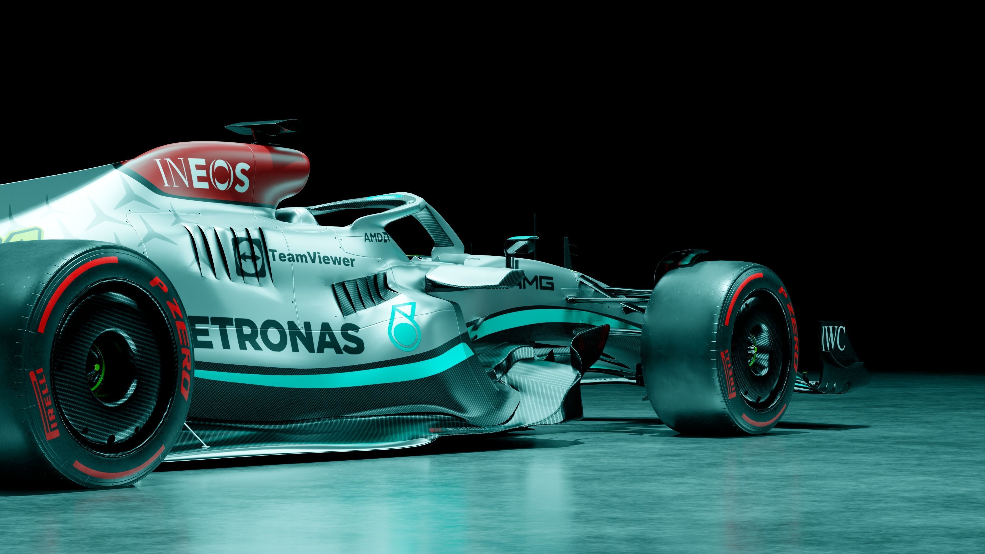 3D model f1 2022 Mercedes-AMG W13 VR / AR / low-poly | CGTrader