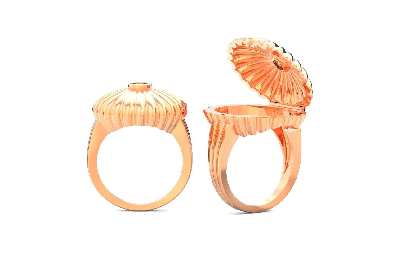 vintage Borgia venom secret open ring 671 3D model 3D printable | CGTrader