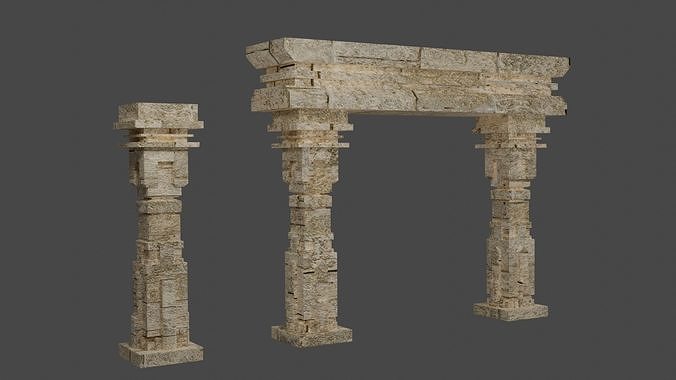 3D model Ancient Ruins 01 VR / AR / low-poly | CGTrader