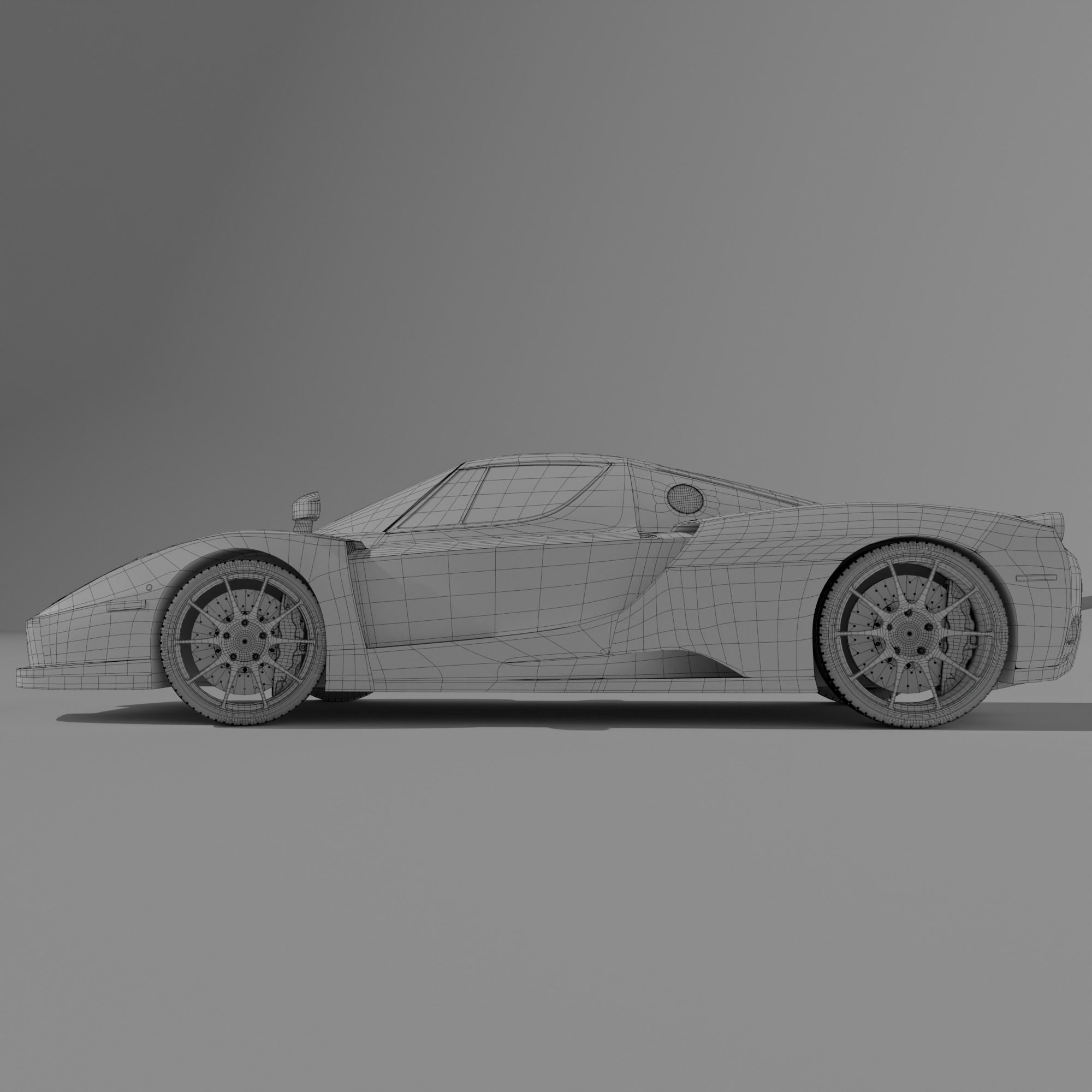 High poly Ferrari Enzo 3D model | CGTrader