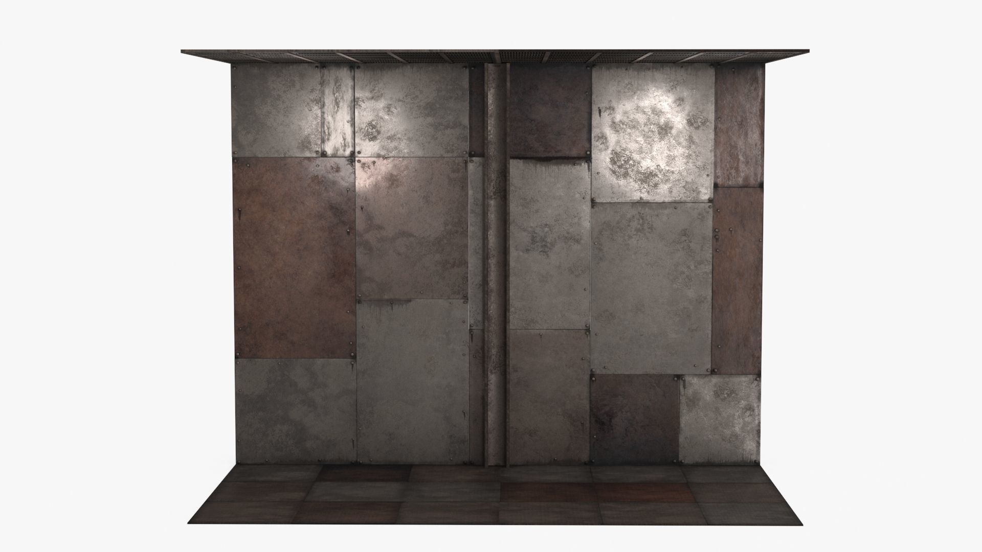 3D model Rust Wall Floor Celling Module VR / AR / low-poly | CGTrader