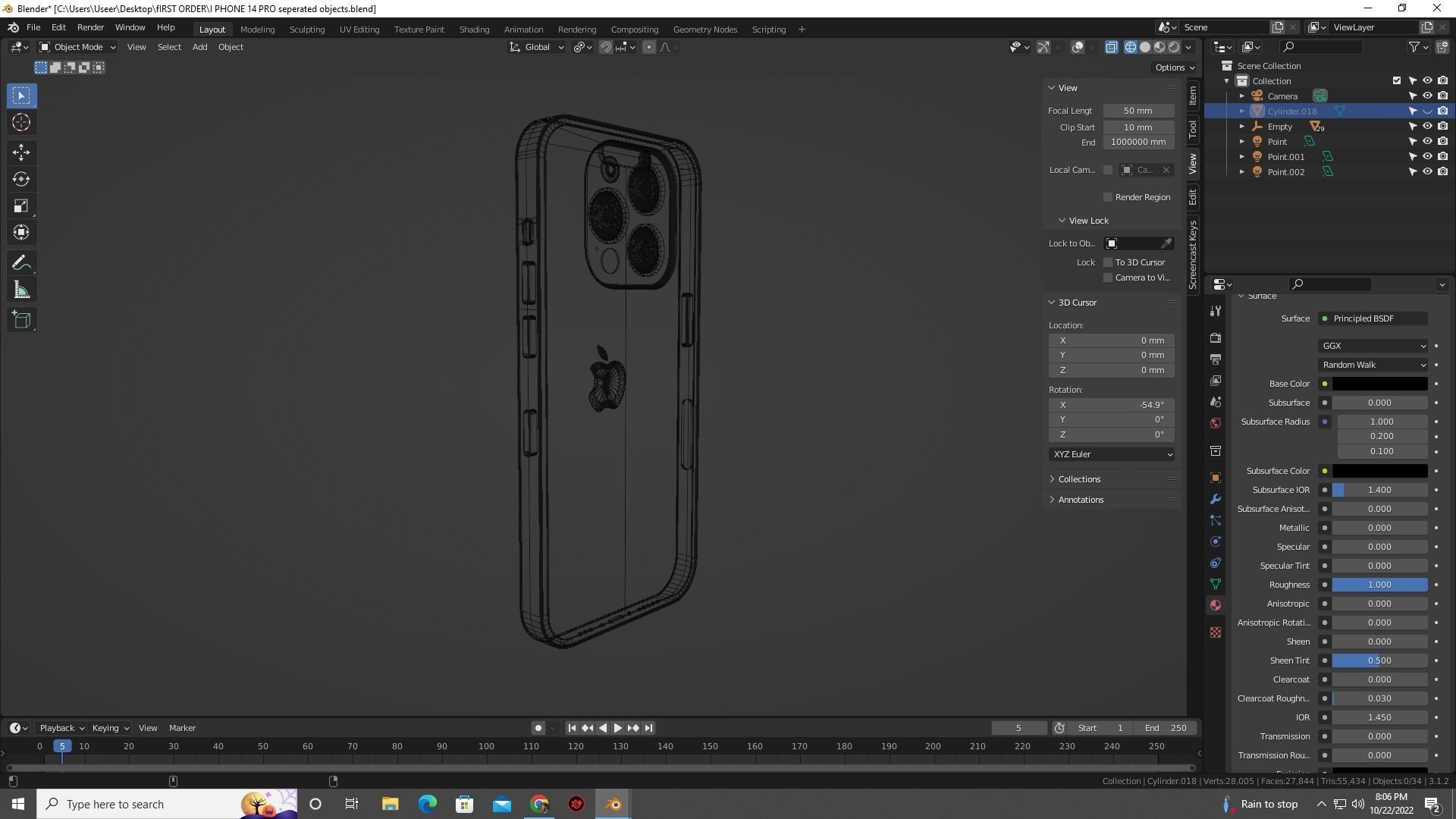 iPhone 14 pro 3D model | CGTrader