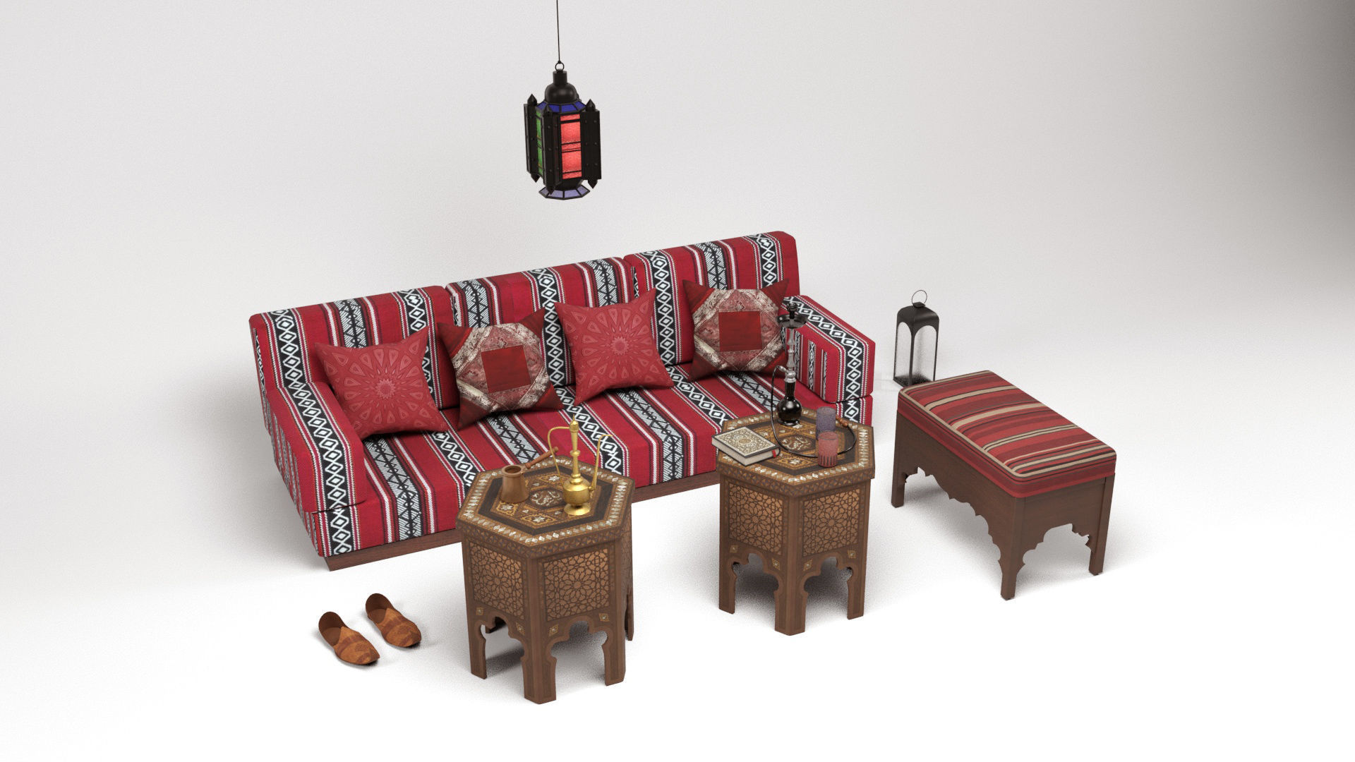 3D model Arabic Props VR / AR / low-poly | CGTrader