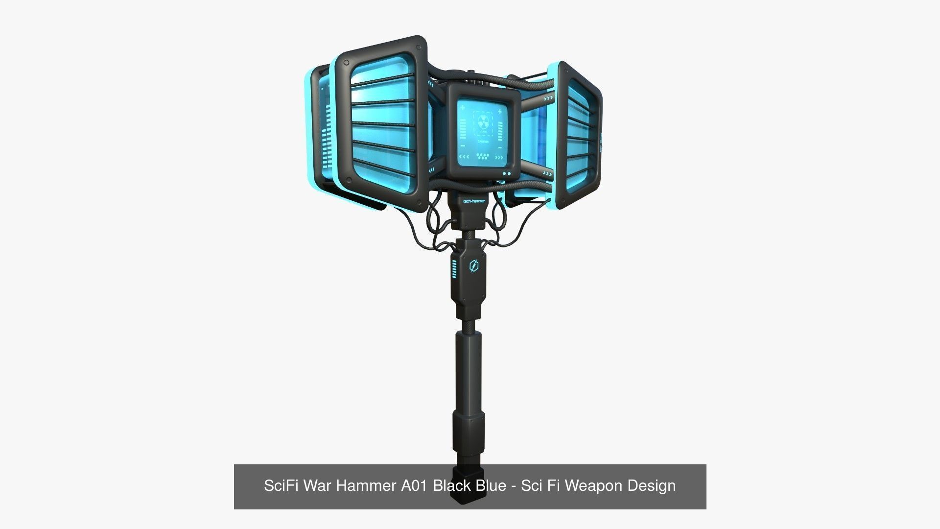 10 SciFi War Hammers A Collection - Sci Fi Weapon Design VR / AR / low ...