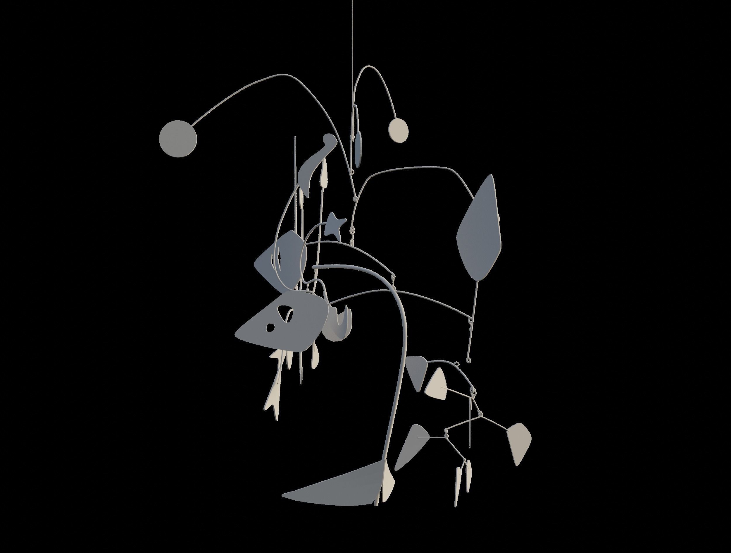 Alexander Calder Sculpture Replica 01 3D model | CGTrader