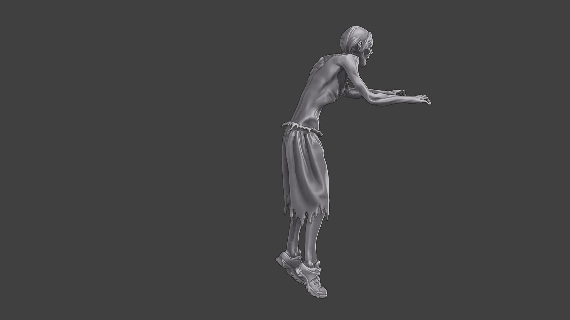 Casual Zombie CZ3 0003 3D model 3D printable | CGTrader