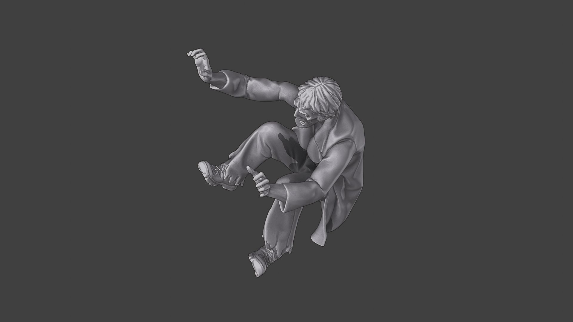 Casual Zombie CZ3 0005 3D model 3D printable | CGTrader