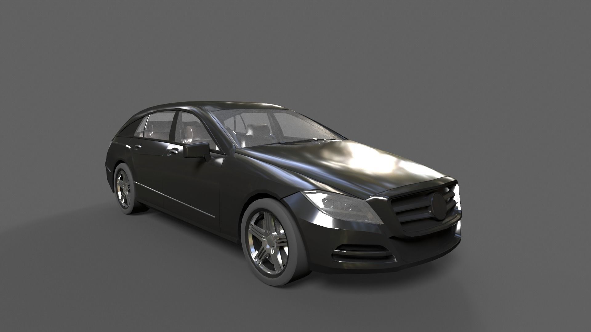 Mercedes-Benz CLS Model Low poly 3D model | CGTrader