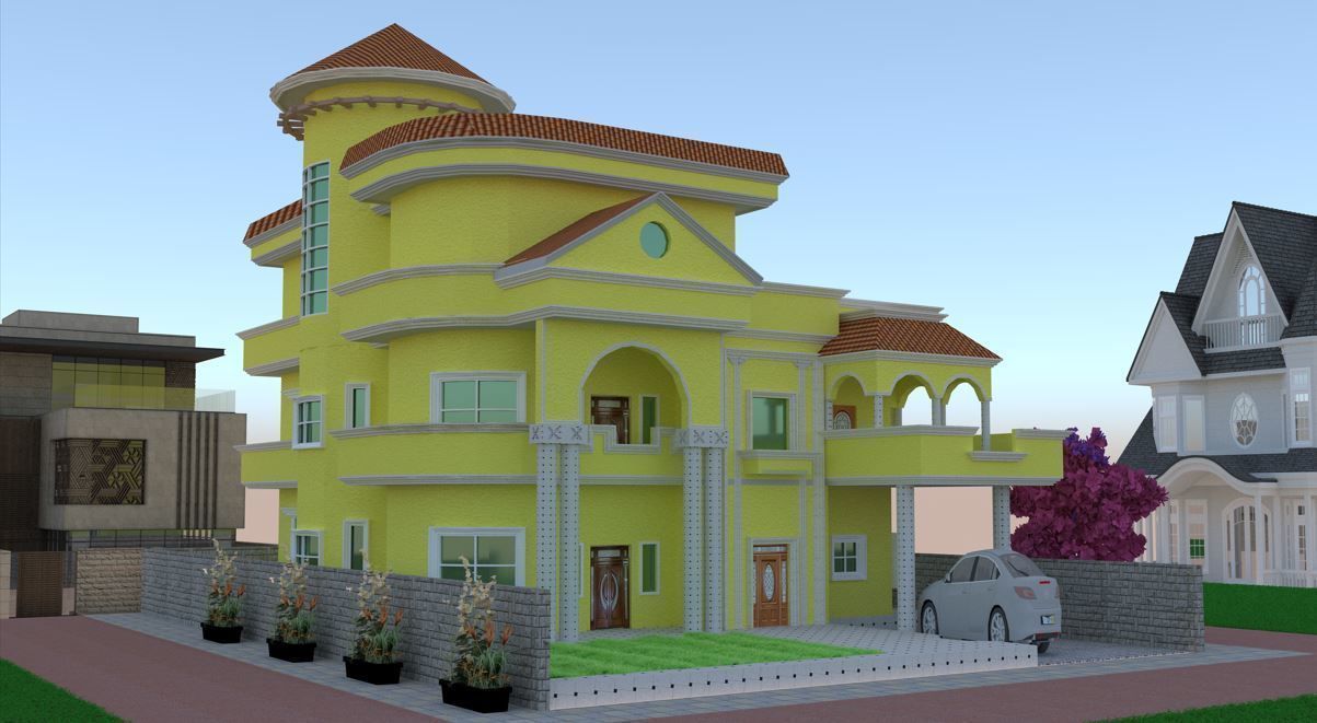 3D model 3d modern and classic house design in 3ds max and autocad VR ...