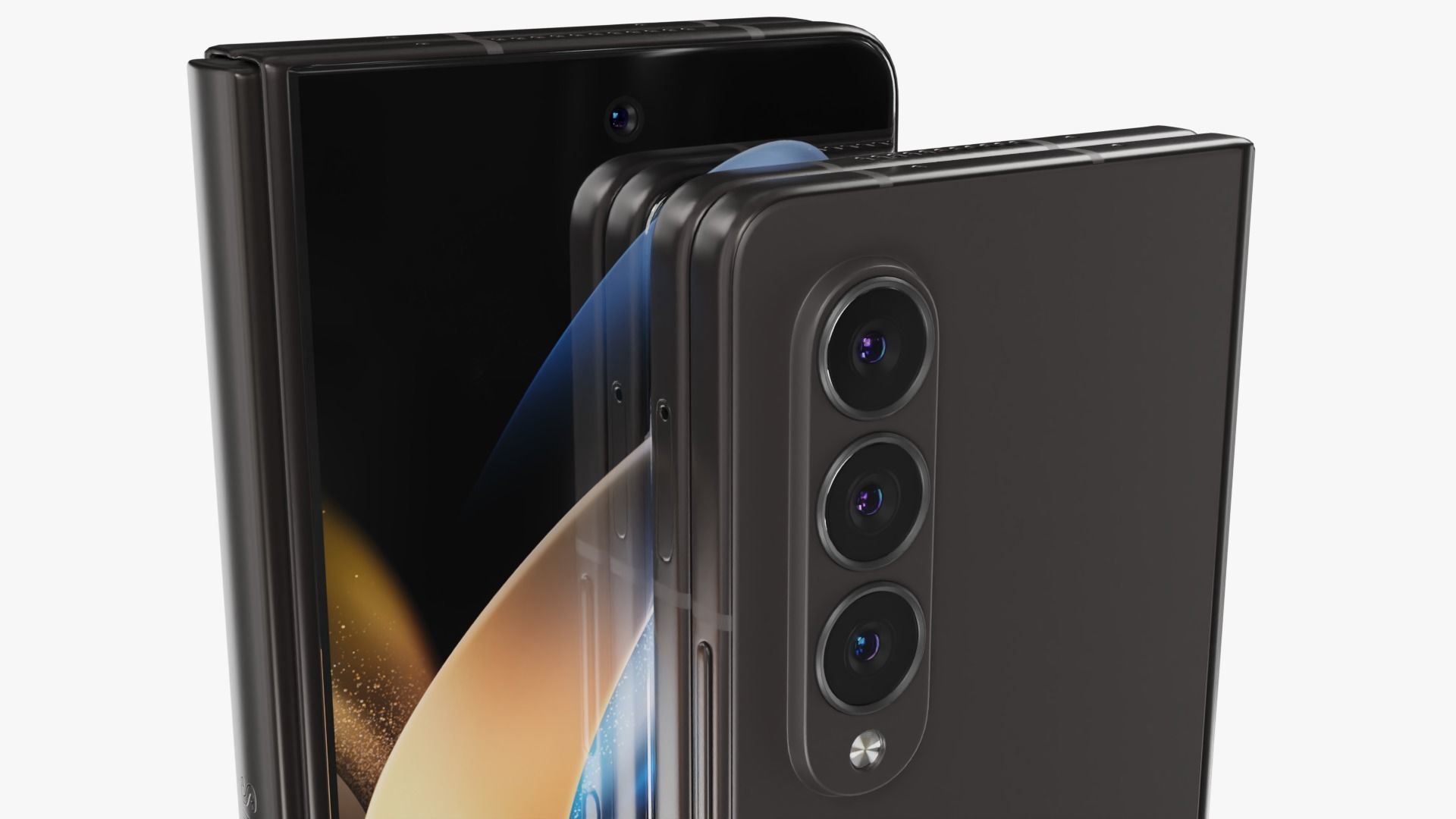 Samsung Galaxy Z Fold 4 Phantom Black Rigged 3D model rigged | CGTrader