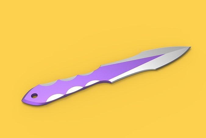 Throwing knife 3D model 3D printable | CGTrader